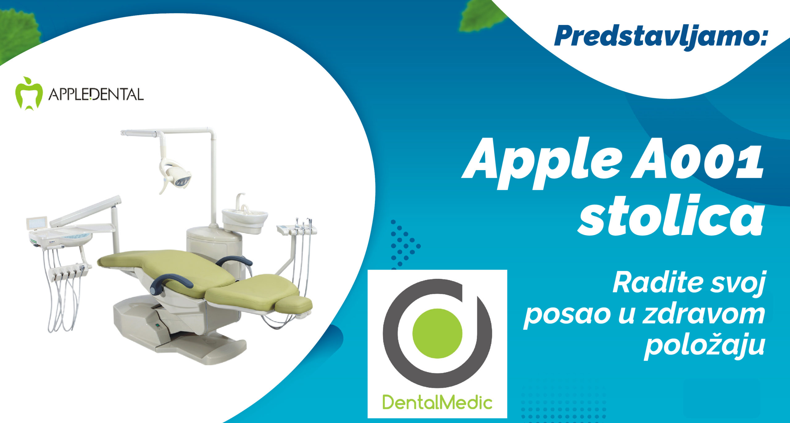 Predstavljamo: Apple Dental A001 stolica - Stomatologija.me